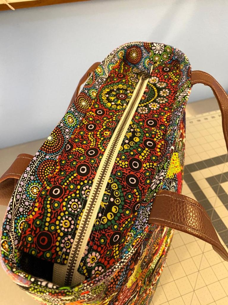 Aboriginal Fabric Frankenbag Completed – agilejack