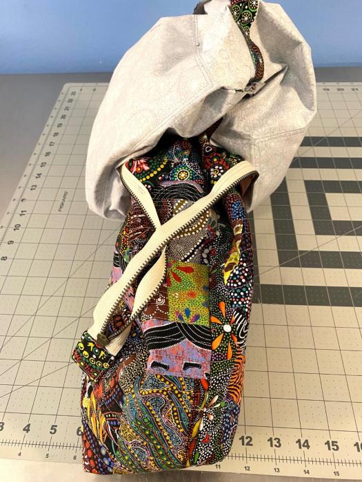 Aboriginal Fabric Frankenbag Completed – agilejack