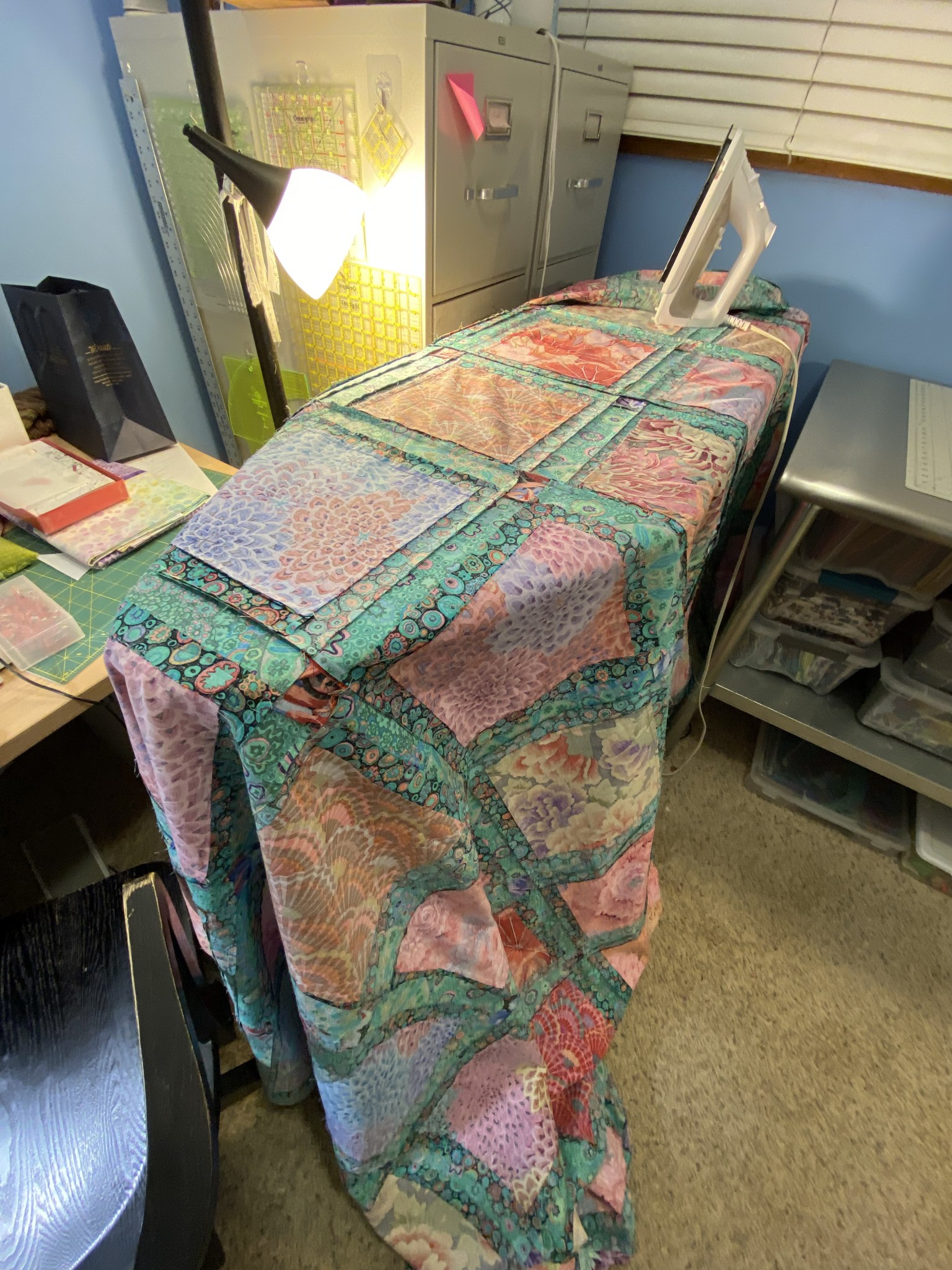 Weekend Goal Met — Jewel Frames Quilt Top Completed – agilejack